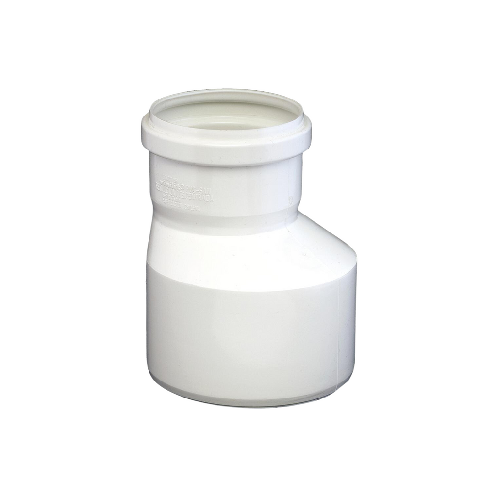 REDUCCIÓN EXCÉNTRICA PVC SANITARIO BLANCO – Mi tienda